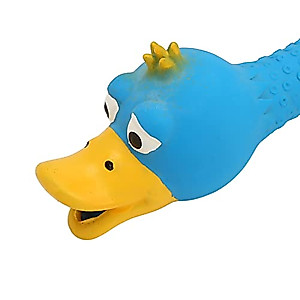 Zerodis Squawking Latex Duck Dog Latex Duck Dog Toys Squeaky Duck Dog Toys Cute Funny Interactive Bite Resistant Squeaky Duck Dog Toys for Dogs Puppies Latex Duck Dog Toys