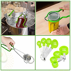 Canning Pot Water Bath Canner 20quart Stock Pot, Stainless Steel Canning Supplies Starter Kit Canner Tools Beginners Canning Kits Accessories with Rack, Tongs, Jar Lifter, Full Canning Set