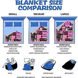 PEWETON Lacrosse Blanket Lacrosse Blankets and Throws for Boys Girls Funny Lacrosse Blanket Gifts for Lacrosse Team Lacrosse Lovers Bed Bedding Couch Sofa for All Season 50"X40"