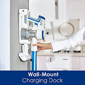 Tineco A10 Hero Cordless Stick/Handheld Vacuum Cleaner with Wall Mount, Super Lightweight with Powerful Suction for Carpet, Hard Floor & Pet - Space Blue