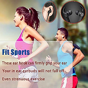 Luckvan 3 Pairs (LMS) Silicone Ear Tips for Beats Flex Beats X Earbuds Tips Replacement Silicone Wingtips Ear Hooks Ear Fins Stabilizer Ear Tips for JayBird X4 X3 etc.3 Pairs (LMS)