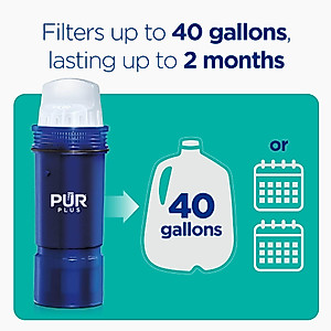PUR PLUS Water Pitcher Replacement Filter with Lead Reduction (3 Pack), Blue â€“ Compatible with all PUR Pitcher and Dispenser Filtration Systems