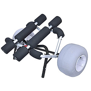 Malone WideTrak SB Large Kayak/Canoe Cart with Balloon Wheels & Bunks