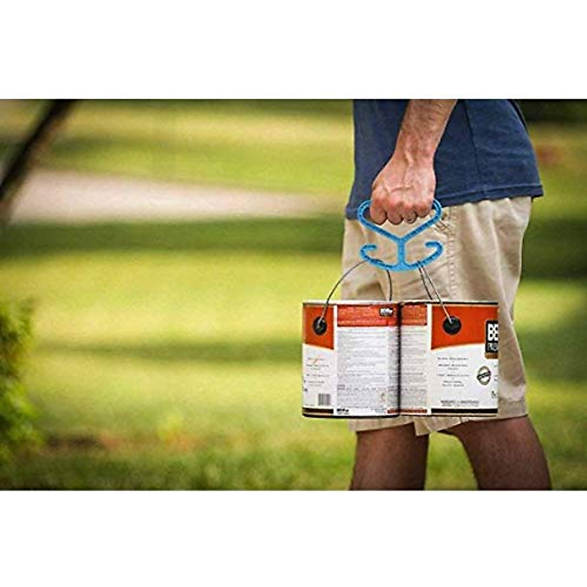 Mighty Handle. The Original All-Purpose Holder and Carrier. Holds Up To 50 Pounds of Groceries, Dry Cleaning, Paint Cans and other Hard to Carry Things (2 pack, Made in USA)