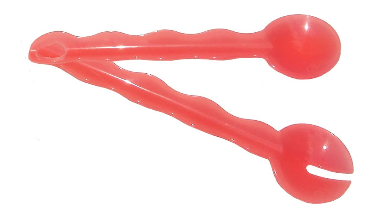 Tupperware Watermelon Red Salad Tongs - Versatile & Stylish