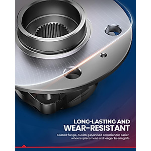 KAX 515058 Pair Front Wheel Bearing and Hub Assembly fit for 2001-2006 Chevy Silverado 2500 HD,for 2001-2006 GMC Sierra 1500,for 2001-2006 GMC Sierra 2500 HD,8 Lug w/ABS