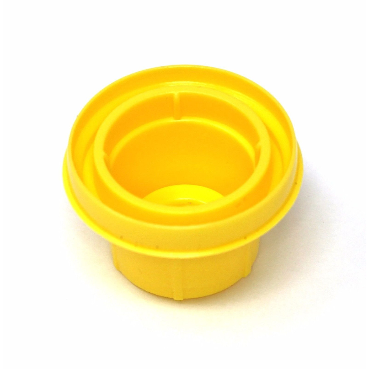 4 Pack Replacement YELLOW SPOUT CAPS Top Hat Style fits # 900302 900092 BLITZ Gas Can Spout Cap fits self venting gas can Aftermarket (SPOUTS NOT INCLUDED)