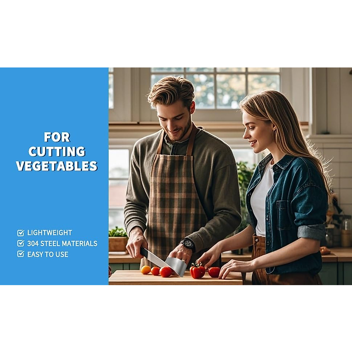 2 Packs Stainless Steel Finger Guards ,Cutting Knife Cutting Protector ,Kitchen Tool Guard Finger Protector For Slicing and Chopping