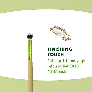 EcoTools Vibes Kit Makeup Brush Gift Set with Travel Brush Bag For Power, Foundation and Concealer