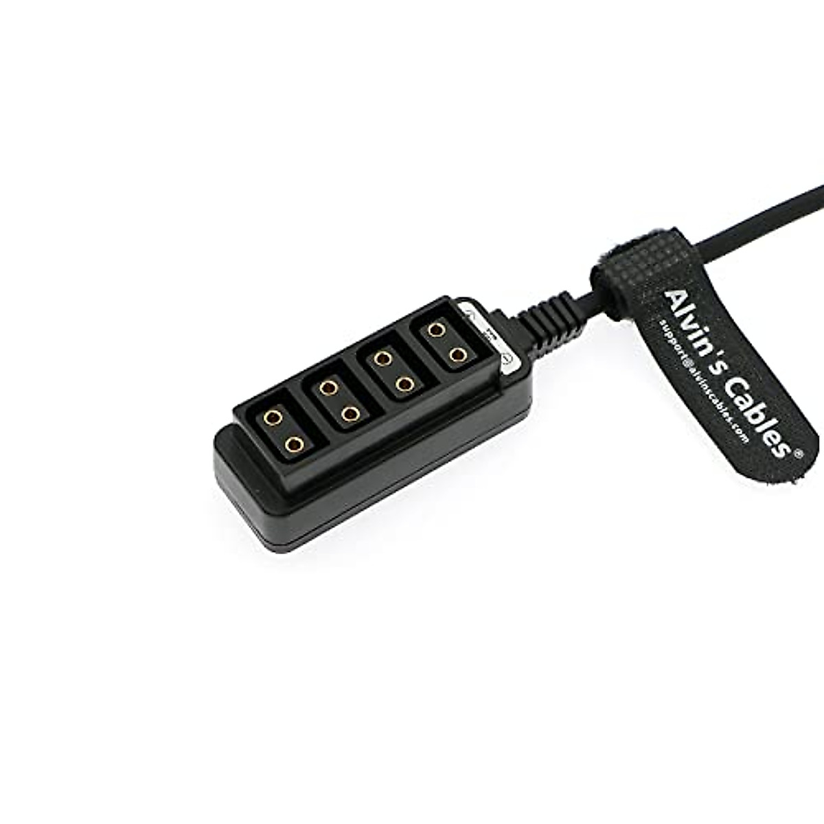 Alvin's Cables D-tap Splitter Cable D-tap Male to 4 Port Dtap Female Power Supply for V-Mount Camera Battery P-tap Power Hub 60cm| 23.6inches
