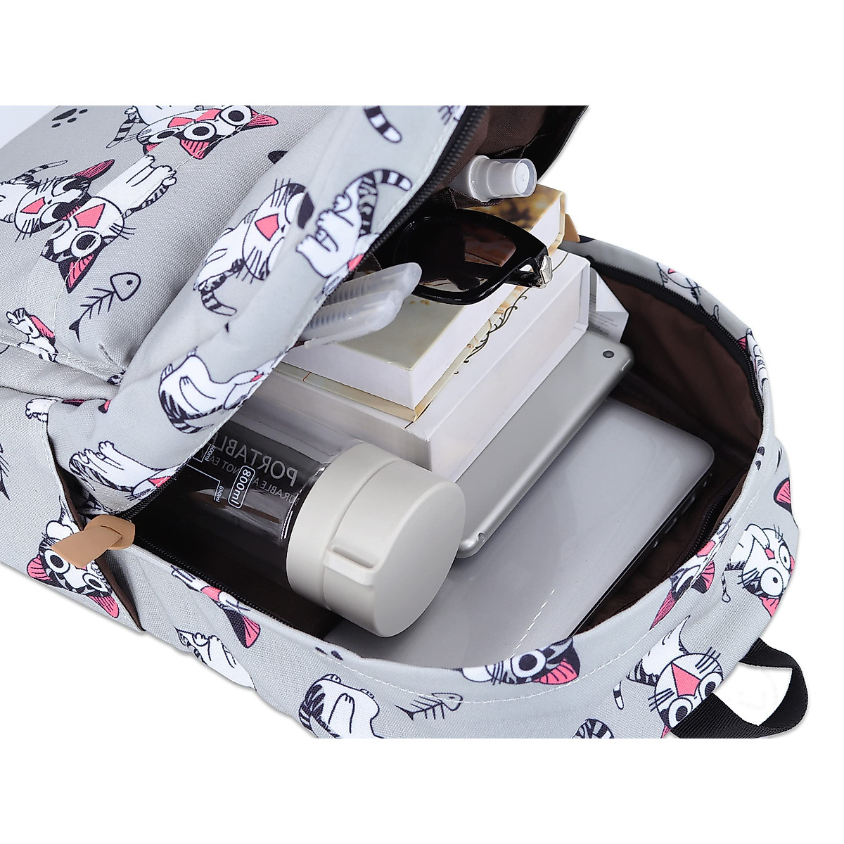 Roffatide Anime Chi's Sweet Home Print Backpack Cute Cat Teens Girls Casual School Bag