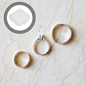 120pcs Plastic Square Empty Small Case Beads Storage Containers Clear Mini with Hinged Lid for Earrings Rings Small Items