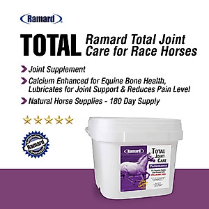 Ramard Total Joint Care Supplements - Equine Joint Supplement w/Glucosamine, Chondroitin, Chondroitin Sulfate, Vitamin C, & Hyaluronic Acid, Total Tendon Care Horse Joint Support Supplement 6.75 lbs
