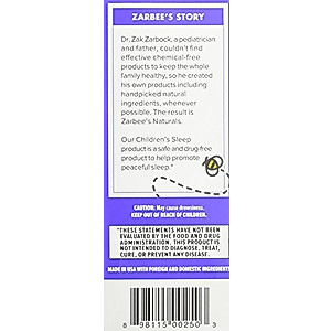 Zarbee's Naturals Children's Sleep Melatonin Supplement Chewable Tablets Grape Flavor - 30 ct, Pack of 2