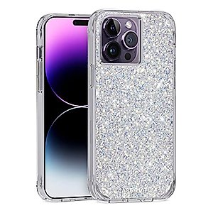 Case-Mate iPhone 14 Pro Max Case - Twinkle Stardust [10FT Drop Protection] [Wireless Charging Compatible] Luxury Cover with Cute Bling Sparkle for iPhone 14 Pro Max 6.7", Anti-Scratch, Shockproof