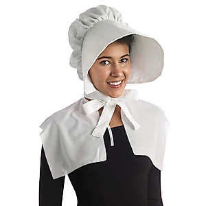 Forum Novelties womens Oversized Bonnet Costume Headwear, White, One Size US
