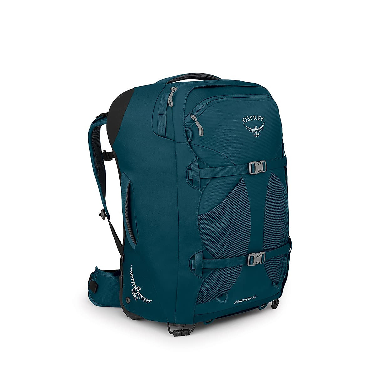 Osprey Fairview 36 Women's Wheeled Travel Backpack, Night Jungle Blue (10003702)