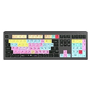 Logickeyboard 'Astra2' Backlit Designed for Composing in Avid Pro Tools on Mac • p/n LKB-PT-A2M-US