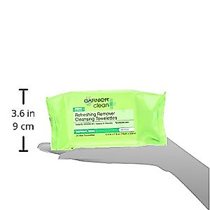 Garnier SkinActive Clean + Refreshing Remover Cleansing Towelettes 25 ea