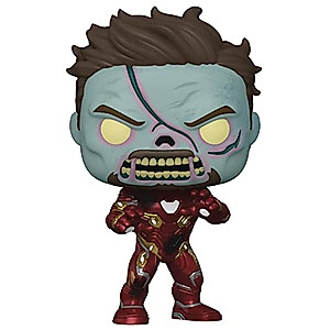 Funko Marvel: What If? - Zombie Iron Man [Tony Stark] Pop! Vinyl Figure (Bundled with Compatible Pop Box Protector Case)