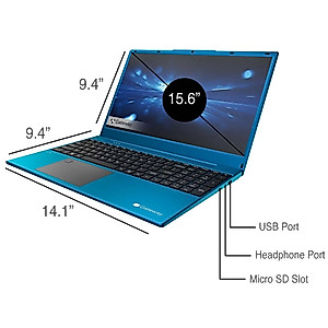 Gateway Newest 15.6inch FHD Ultra Slim Laptop in Blue AMD Ryzen 7 (Better Than i7-8565U) 8GB RAM 512GB SSD Fingerprint Scanner Cam HDMI WiFi W11 (GT15BL16)