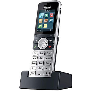 Yealink W53H Cordless DECT IP Phone, Base Station Not Included, 1.8-Inch Color Display. 10/100 Ethernet, 802.3af PoE, Power Adapter Included