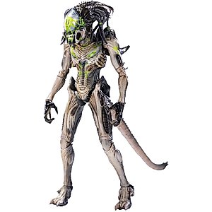 Hiya Toys Aliens vs. Predator: Battle Damaged Predalien 1:18 Scale Action Figure Multicolor EMA0098