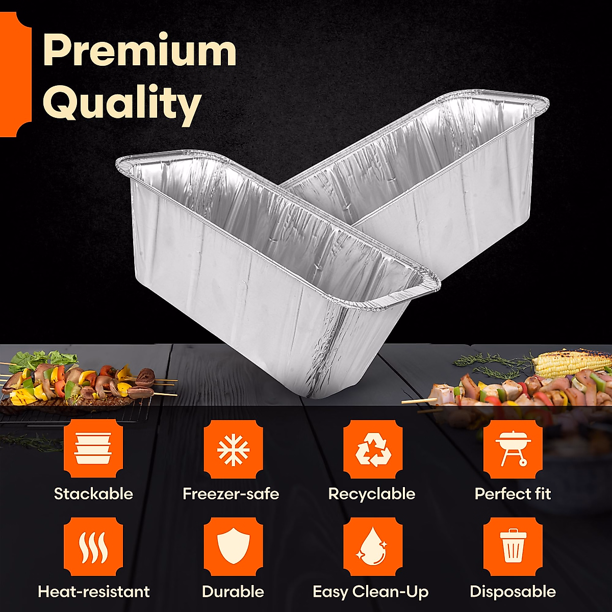 [30-Pack] Blackstone Griddle Compatible Cup Liners, Aluminum Foil Drip Pans for Easy Drain Management of Blackstone Grease Trays. Bulk Package, 5017, Size: 8" x 3 3/4"