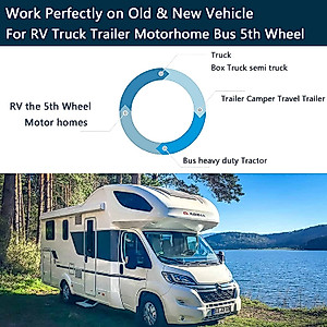 128GB DVR Dash cam Audio 10.1 inch 1080P Backup Camera Monitor & Built-in Recorder for RV Truck Trailer Rear Side Front Reversing View Wired System 4 Split Large Screen Waterproof Avoid Blind Spot