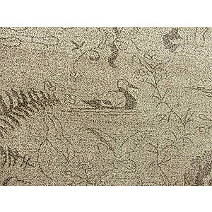 Unique Loom La Jolla Collection Farmhouse, Contemporary, Botanical, Traditional, Vintage Area Rug, 9 x 12 ft, Light Brown/Dark Brown