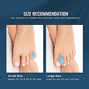 Welnove Upgraded Gel Toe Separators – 12-Pack Bunion Pads – Toe Spacers for Straightening Overlapping Toes, Bunions, Calluses – Soft Silicone Bunion Corrector for Men and Women