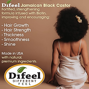 Difeel Jamaican Black Castor Hot Oil Treatment 7.1 oz. - Deep Conditioning Treatment made with Natural Castor oil for Hair Growth