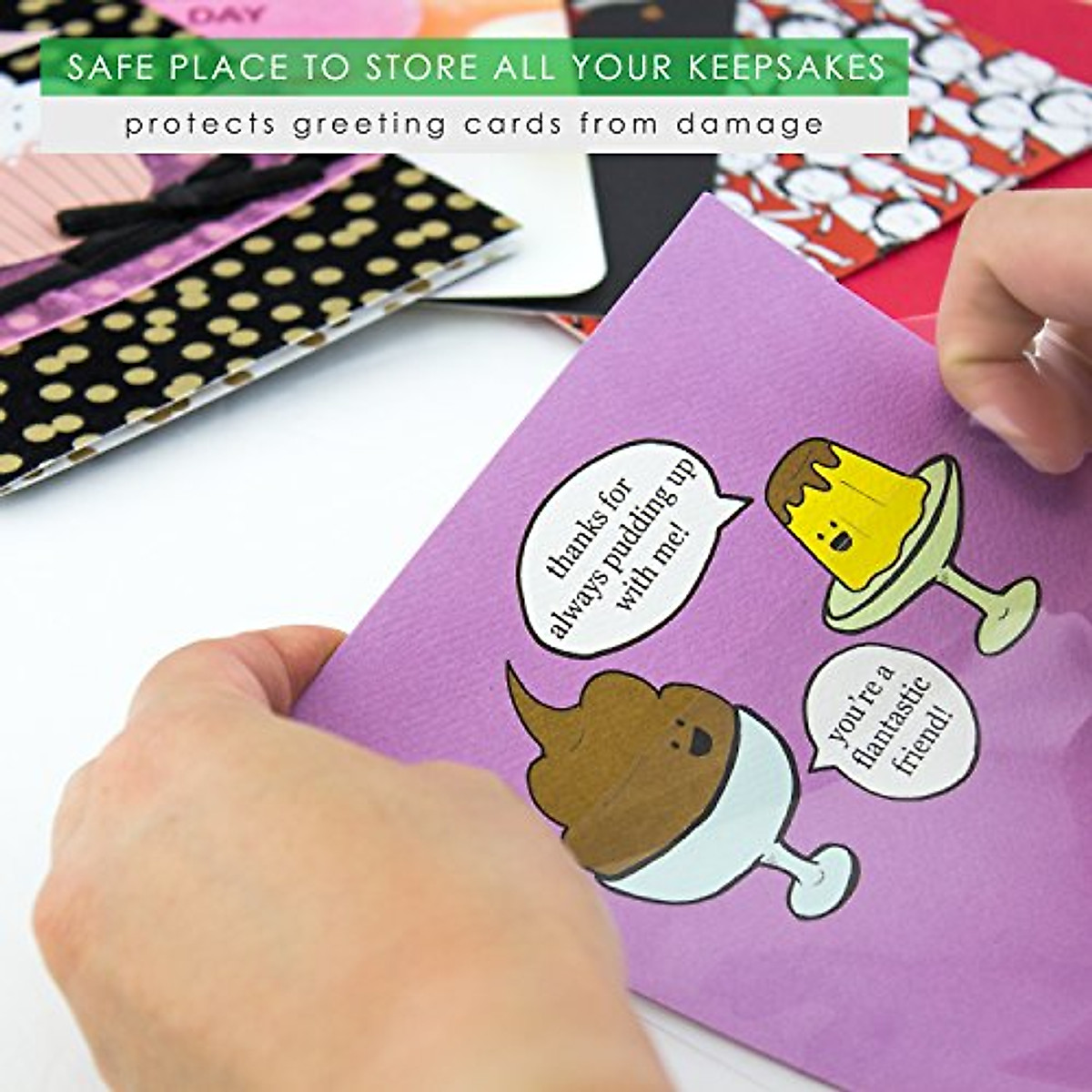 LINKYO Stamp and Die Storage Pockets, Set of 50, 5.75 inches by 7.5 inches