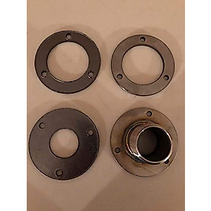 GenExhaust for Champion Generator 3-Hole Round #72 Cover Plate 1-1/2" Steel Exhaust Extension 5 Foot Length