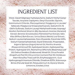 Tru Alchemy Shampoo for Growth, Volume & Scalp Health | Naturally-Derived with Tea Tree & Peppermint Oil plus Keratin & Saw Palmetto | Sulfate & Paraben Free | 9 Fl Oz.