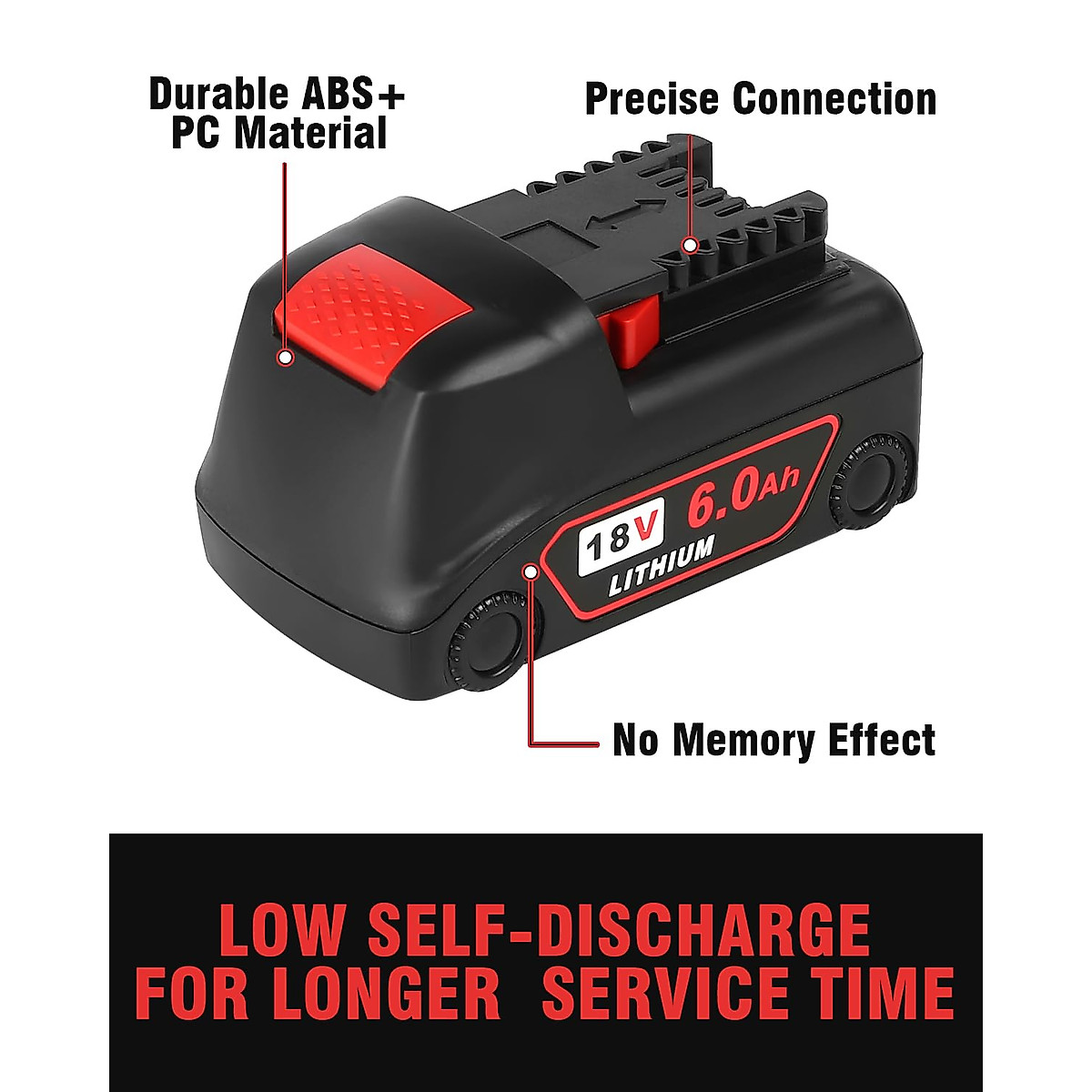 18v Battery 4Pack Replacement for Milwaukee M18 Battery 6.0Ah,High-Capacity Batteries Compaitble with Milwaukee Tools and Charger,2024 Version/New Patented