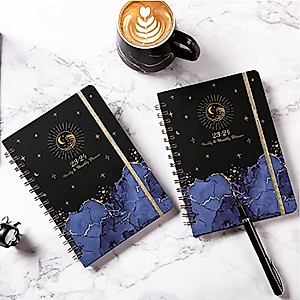 2023-2024 Planner - Weekly Monthly Planner 2023-2024, Jul 2023 - Jun 2024, Academic Planner 2023-2024, 8.5" x 6.4" Planner, Flexible Hardcover, Strong Twin - Wire Binding, Inner Pocket