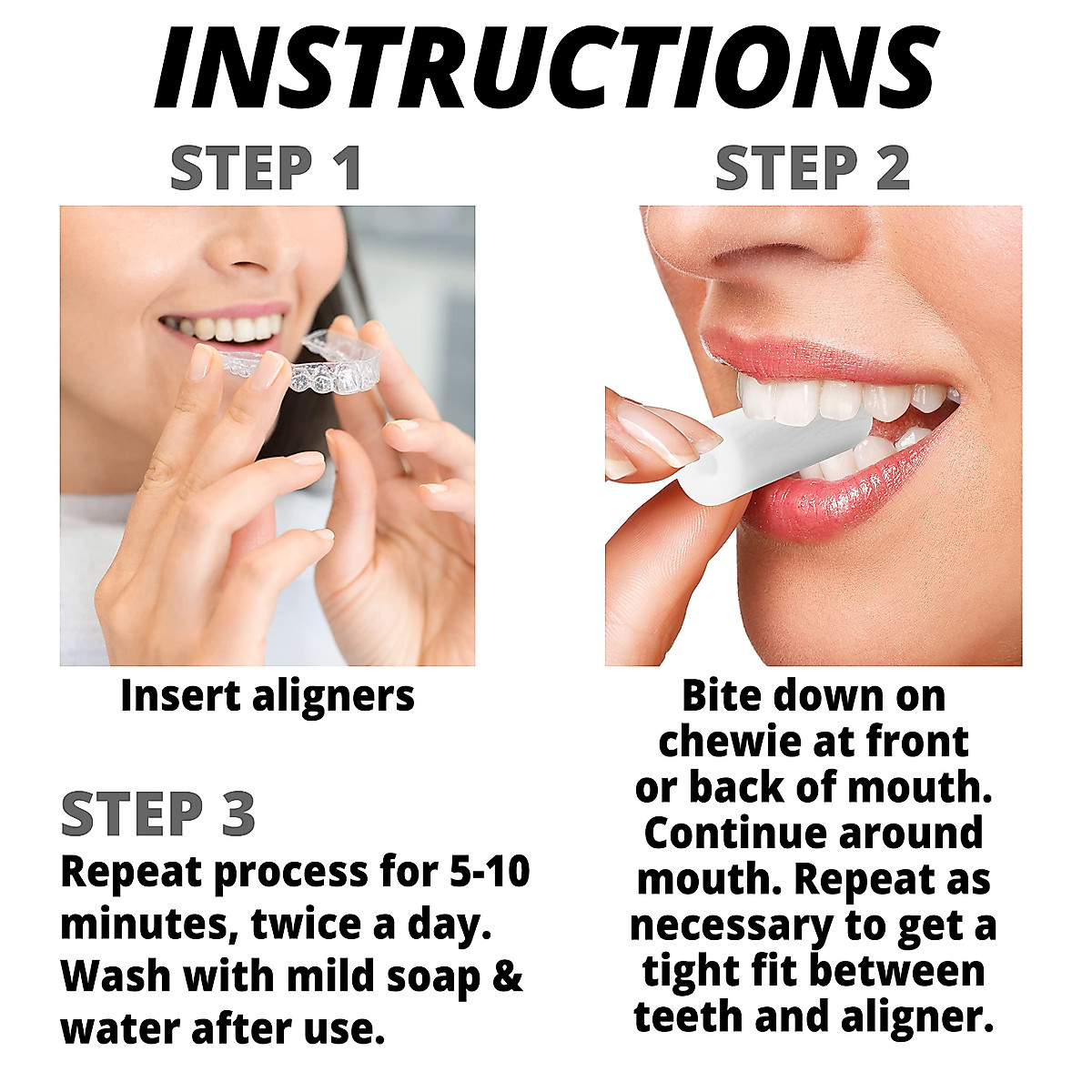 IXO Aligner Chewies for Invisalign Aligners - Chewies Invisalign Accessories for Retainers, Aligner Chewies for Invisalign Trays, Orthodontic Chewies in Resealable Bag - 10 Pack - Unscented