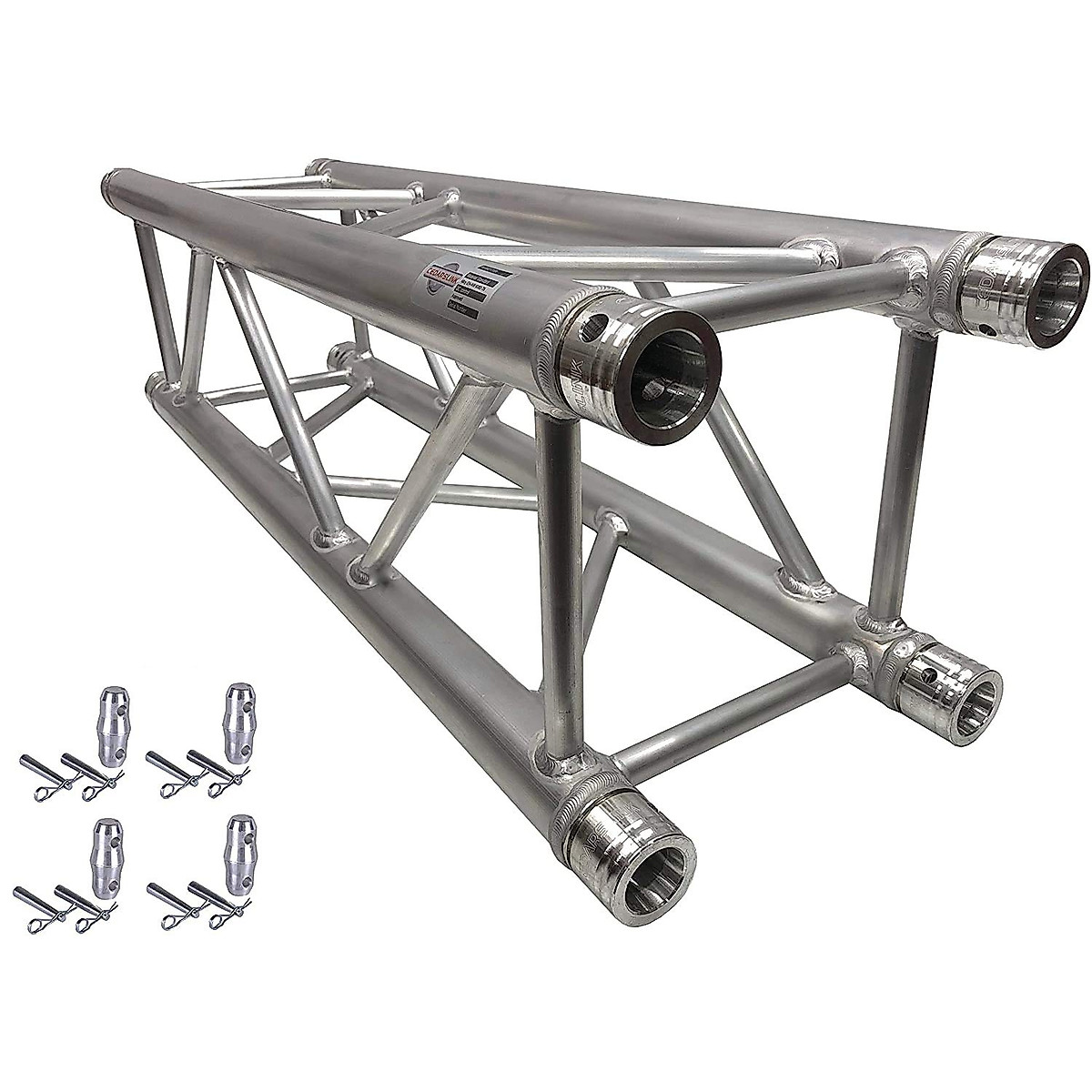 3.28FT 1 Meter Square Aluminum DJ Light Stand Truss Segment 290mm.x290mm. 11.42"x11.42". Fits All Major Name Brands! Includes Connection Parts!