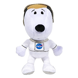 JINX Official Peanuts Collectible Plush Snoopy, Excellent Plushie Toy for Toddlers & Preschool, White NASA Astronaut Snoopy