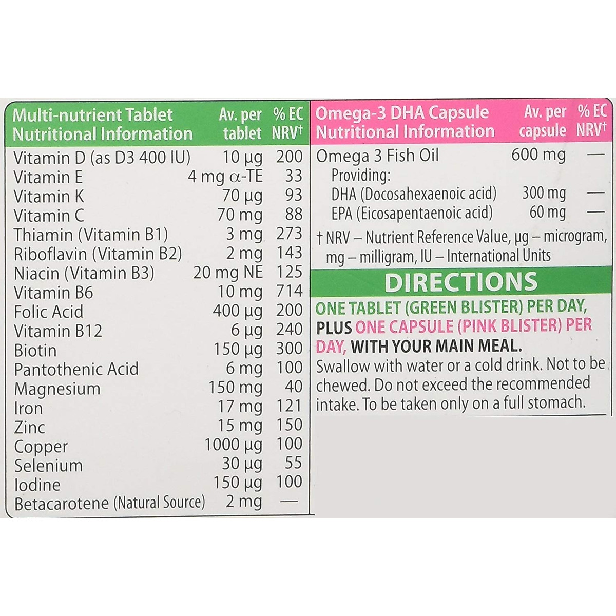 Vitabiotics Pregnacare Plus 56 cap- Pack of 3