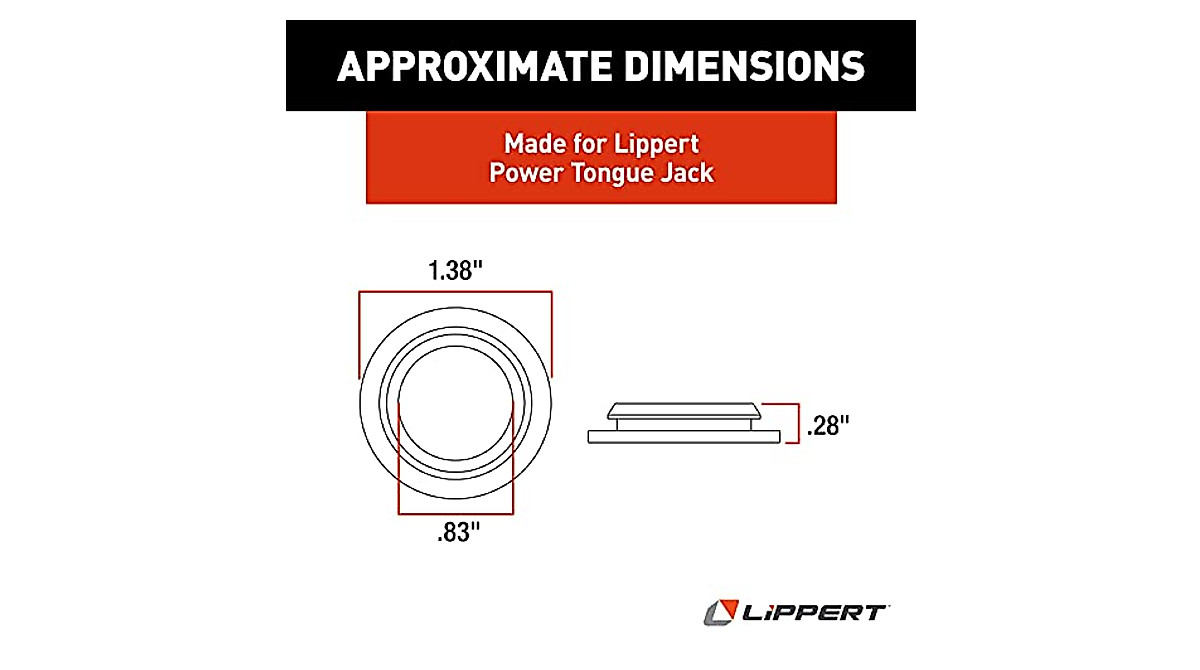 Lippert Replacement Cover for Power Tongue Jack