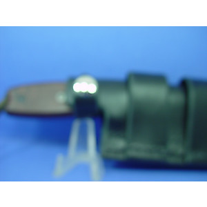 Fits Ontario Rat 3, 7" Handmade Fixed Blade Knife Holder, Dyed Black