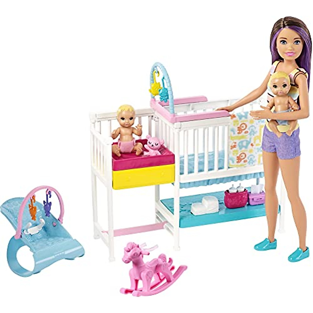 Barbie Mattel Skipper Hora De La Siesta, Regalo para Niñas Y Niños 3 9 Años + Vamos De Viaje, Muñeco Ken Con Accesorios Color/Modelo Surtido