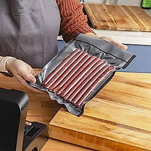 Avid Armor Vacuum Sealer Bags Rolls - 4 Pack 11"x 25' (2 Rolls) and 8"x 25' (1 Roll) & Bonus 8" x25' Black/Clear Roll Compatible with Foodsaver Food Sealer Machines BPA Free Sous Vide 100 Feet Total