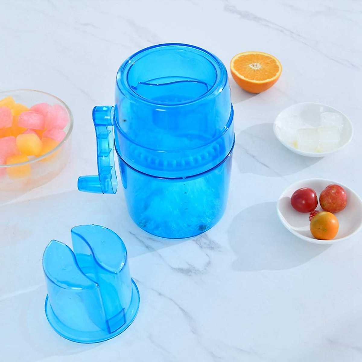 Portable Ice Maker, Ice Shaver, Shaved Ice Machine Manual Hand Crank Margarita Frozen Cocktail for Kids for Adults