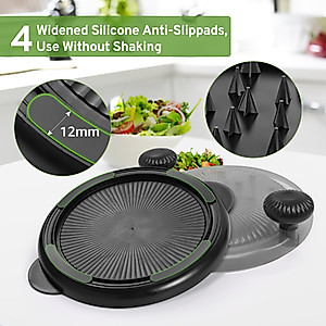 Eoaod Pro Chicken Shredder 10.8 inch, Large Chicken Breast Shredder Tool Twist, Meat Shredder Machine with Widened Anti Slip Mat Fix, Suitable for Pork, Beef, Dishwasher (Translucent Black)