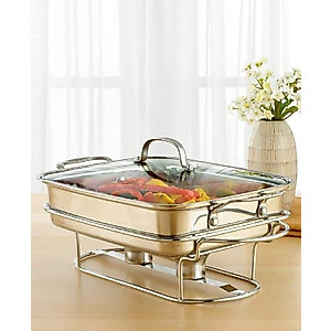 Cuisinart 7BSRT-31 Classic Entertaining Collection 12-Inch, 5-Quart Stainless Rectangular Buffet Server, Silver