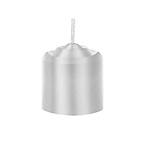 Mega Candles 12 pcs Unscented Silver Votive Candle, Hand Poured Wax Candles 10 Hours 1.38 Inch x 1.5 Inch, Home Décor, Wedding Receptions, Baby Showers, Birthdays, Celebrations, Party Favors & More