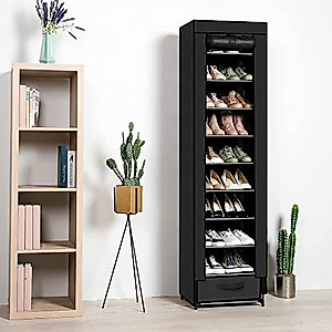 OYREL Shoe Rack, Sturdy Metal Shoe Rack Organizer,Narrow Shoe Rack,Shoe Racks for Closets,Shoes Rack,Shoe Stand,Shoe Shelf